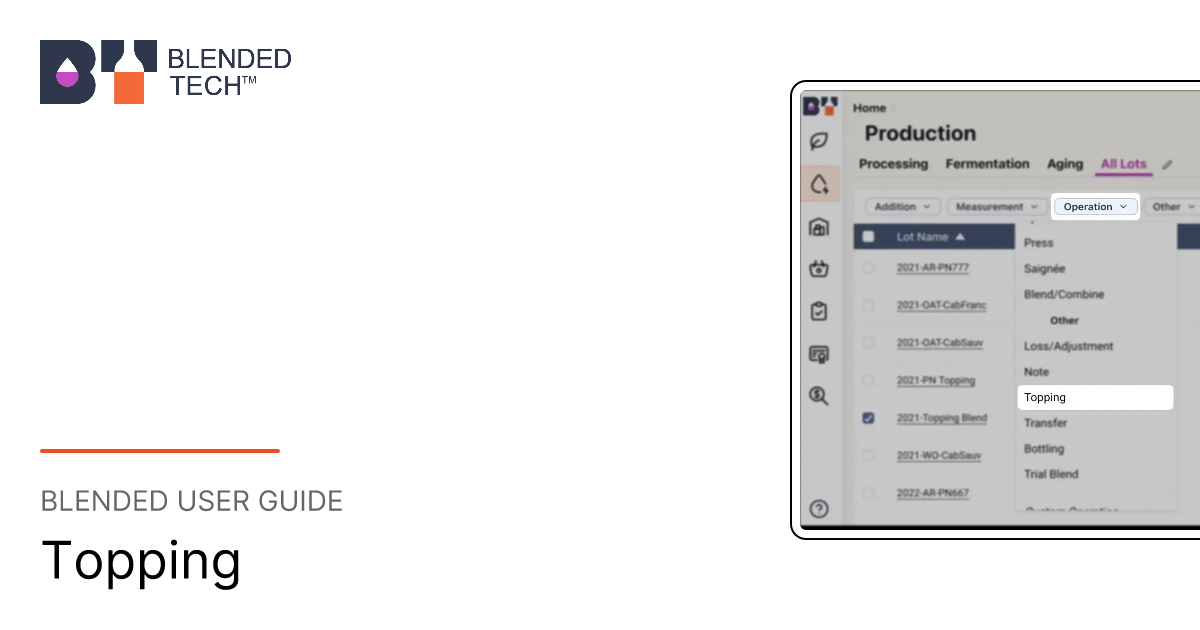 Topping | Blended User Guide